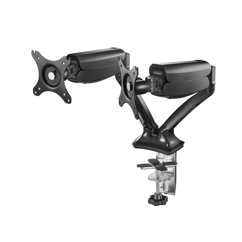Insignia Dual Arm Full Motion Hydraulic Monitor Mount – Black – TM Gadgets